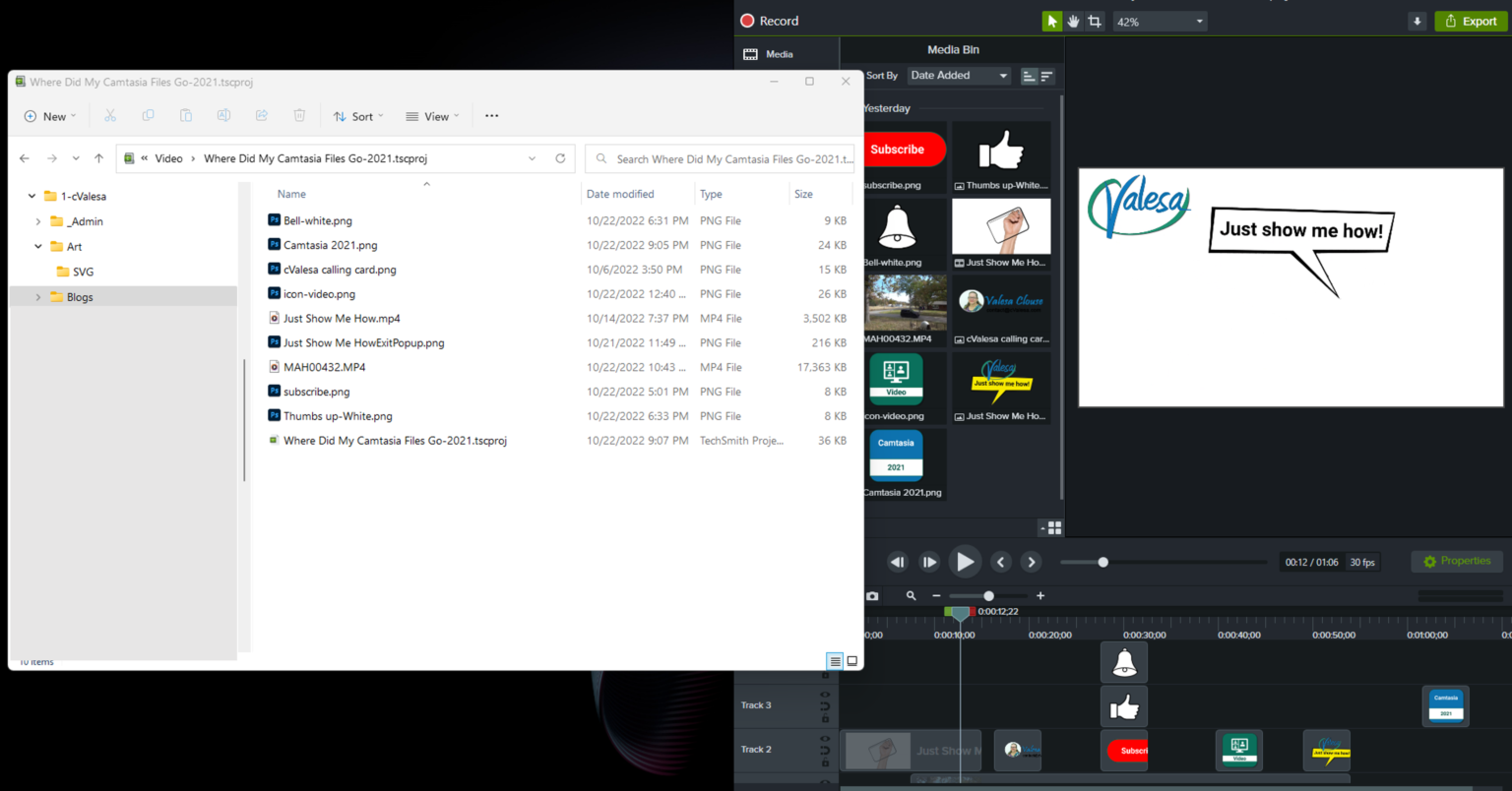 Where Did My Camtasia Files Go? - cValesa