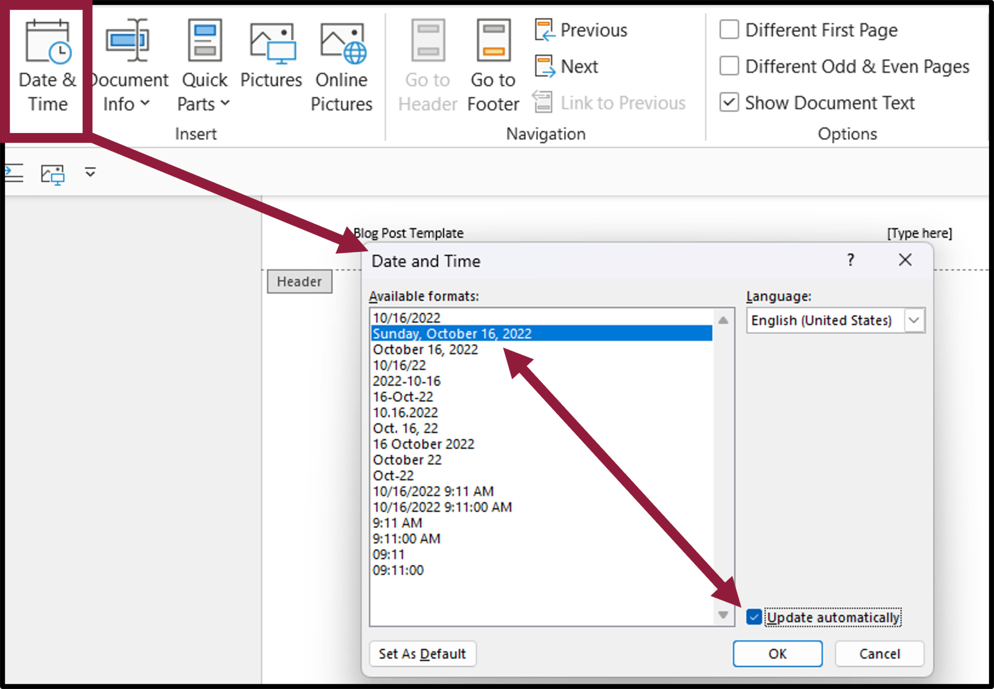 How to Create a Blog Post Template in Word - cValesa