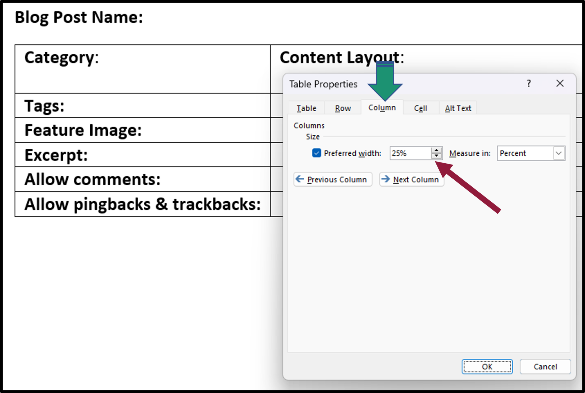 How to Create a Blog Post Template in Word - cValesa